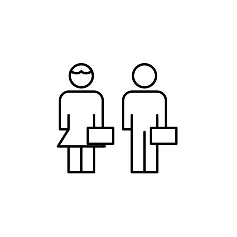 Businessman Businesswoman Vector Icon Illustration 23020740 Vector Art
