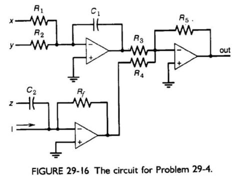 solved derive an expression for the output of the circuit in figure 29