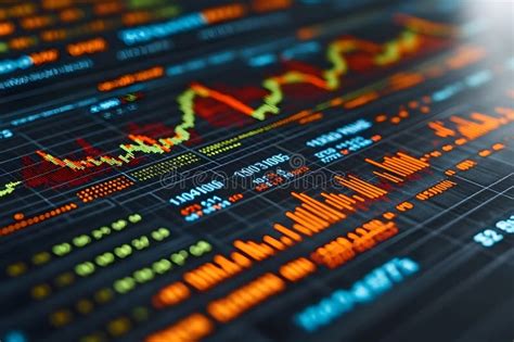 stock market data analysis concept for financial investment strategy