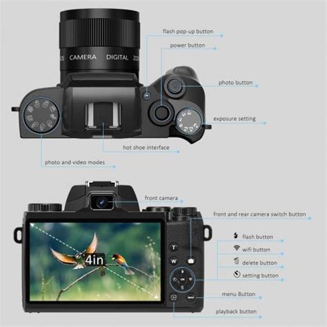 4k Digital Camera For Photography And Video Kentfaith 64mp Wifi Touch