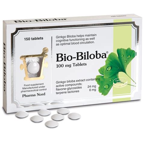 Bio-biloba 100mg V Tabs (150) - Pharma Nord - UK