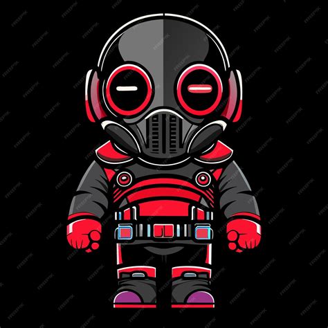 Premium Vector Frontfacing Cyber Vector Concept