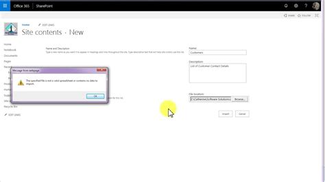 Video 26 Microsoft Sharepoint Import Spreadsheet Youtube