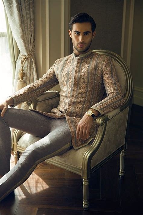 Autumn Winter Bridal Couture Indian Men Fashion Wedding