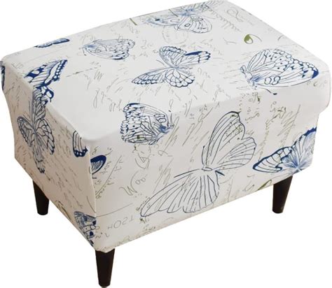 Rosalind Wheeler Chair Cover Stretch Ottoman Cover Rectangular Storage