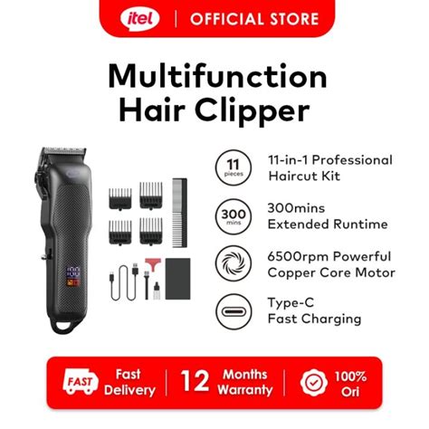 Itel Multi Functional Hair Clipper Haircut Kit 6500RPM 2000Mah Type C IHC 36 Lazada PH