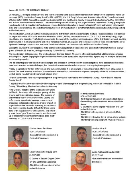 25 In Custody Following Drug Bust In San Antonio Area Pdf Drug