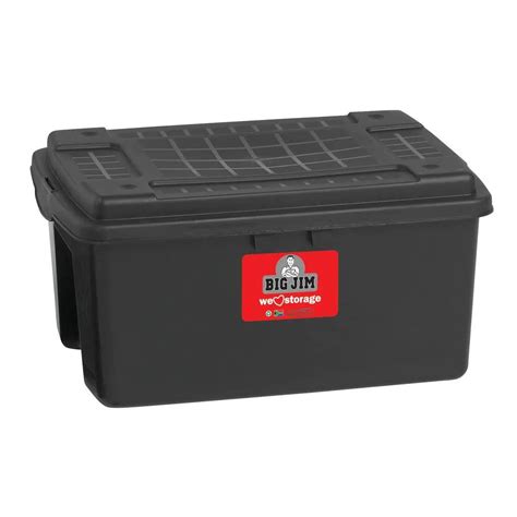 Big Jim Black Storage Box 25 Litre Jo1000 Bl X 2 Shop Today Get
