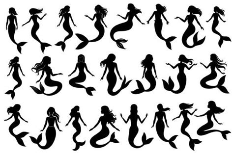 Mermaid Silhouette Graphic By Vycstore · Creative Fabrica