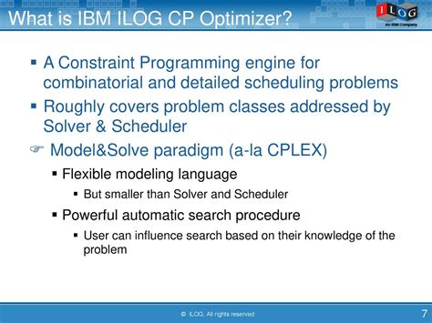 Modelling And Solving Detailed Scheduling Problems With Ibm Ilog Cp