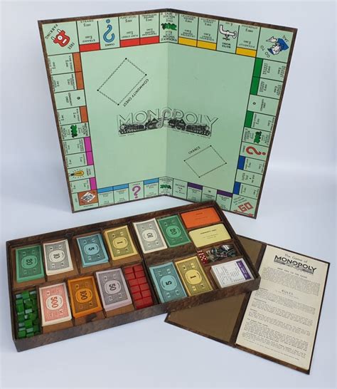 Monopoly Deluxe Presentation Set 1930s Waddington Vintage Toys And Games