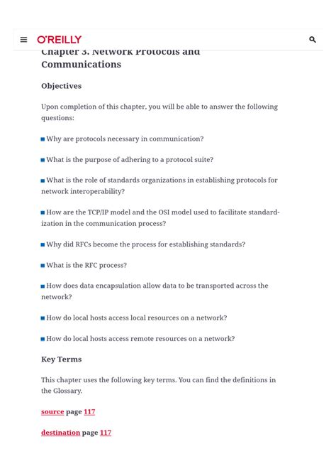 chapter 3 network protocols and communications pdf osi model
