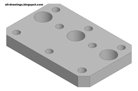 3d модель и чертеж кондукторной плиты для сверления 3 отверстий Sergeyshakhov — Livejournal