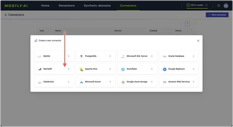 use a mariadb database for synthetic data mostly ai docs