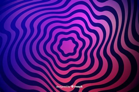 Free Vector Optical Illusion Effect Background