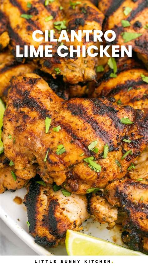 Cilantro Lime Chicken Marinade Little Sunny Kitchen