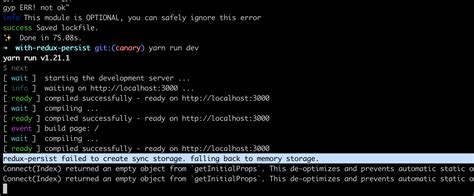 Redux Persist Failed To Create Sync Storage Falling Back To Memory Storage · Vercel Nextjs