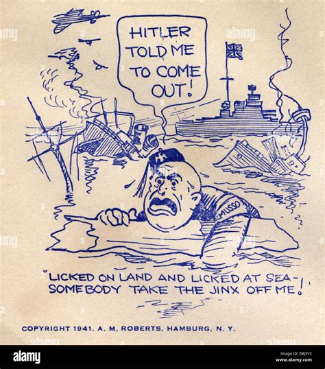 Adolf Caricature Mussolini Fotos Und Bildmaterial In Hoher Auflösung