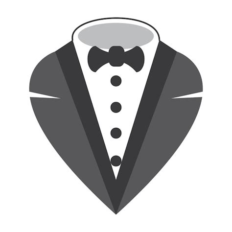 Premium Vector Tuxedo Icon Logo Vector Design Template