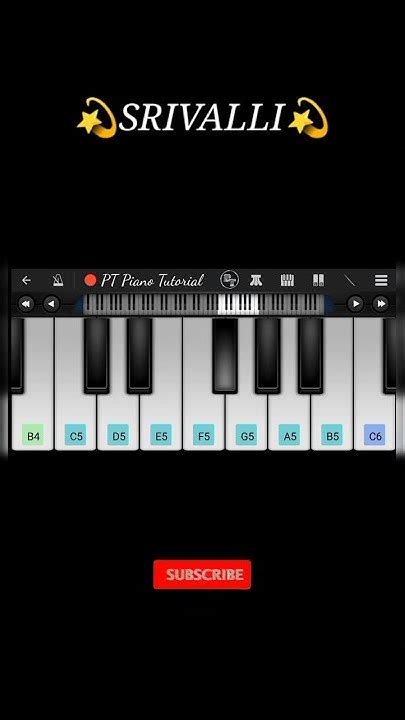 Srivalli Pushpa Easy Piano Tutorial Shorts Youtube