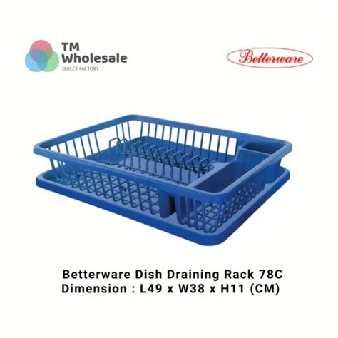 Betterware Dish Draining Rack Rak Pinggan Mangkuk 77c 78c Shopee