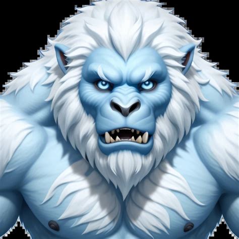 Cinematic Realistic Wow Yeti Portrait Depicted As A Majestic Colossal