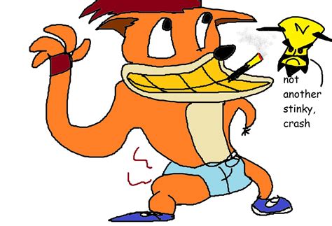 Crash Bandicoot Stinky Diaper Smelly Mess By Heroappreciator1999 On