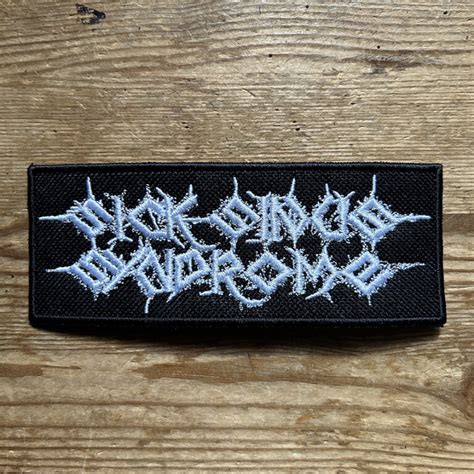 Sick Sinus Syndrome Logo Patch White — Extremely Rotten Productions