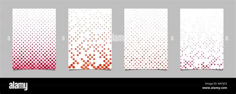 Abstract Geometrical Dot Pattern Brochure Template Set Vector Design
