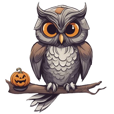 Ai Generated Cute Owls In Halloween Element 28211961 Png