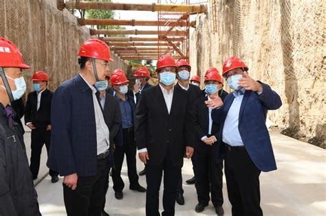 济南市委副书记 市长孙述涛察看集团济阳区市政设施改造工程 济南城建集团有限公司