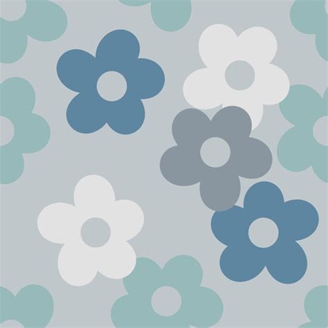 花の形のシームレスなパターン 無料のベクター