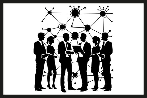 networking silhouette business collabor graphic by fijulanam468