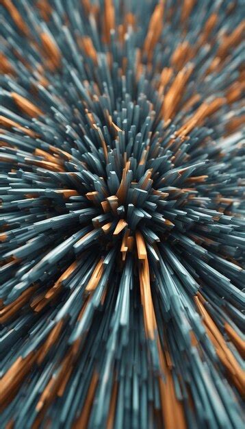 Premium Photo Abstract Geometric Burst With A Dynamic And Fluid