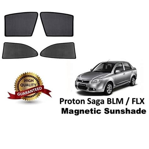 Proton Saga BLM FLX Magnetic Sunshade Magnet Sun Shade Car Window Shade Sunshield Car Window