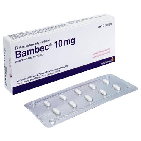 BAMBEC Bambuterol Hydrochloride 10mg Tablet 1's price in the ...