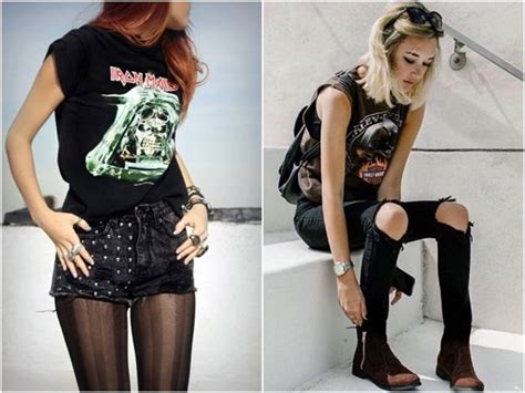 รวมไอเดียแต่งเสื้อยืดร็อค แอนด์ โรล ไปดูคอนเสิร์ต Ladyissue เว็บ