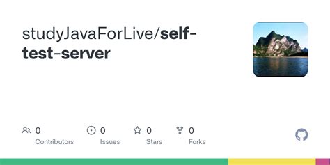 Github Studyjavaforlive Self Test Server