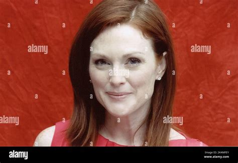 Retro Celebrity Portraits Julianne Moore Circa 2010 For Editorial