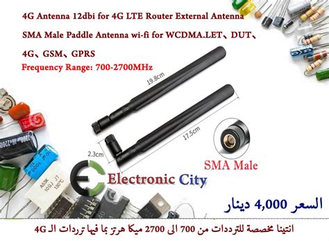 4g Antenna 12dbi For 4g Lte Router External Antenna Sma Male Paddle An