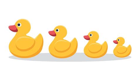 Ducks In A Row Vector Art Icons And Graphics For Free Download