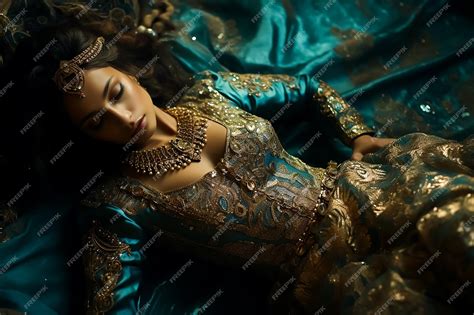 Premium Ai Image Attractive Hot Belly Dancer In Full Makeup And Belly