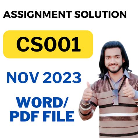 Cs001 Assignment No 1 Solution Spring