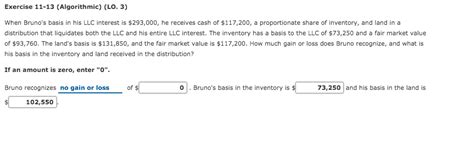 Solved Exercise Algorithmic LO When Bruno S Chegg Com