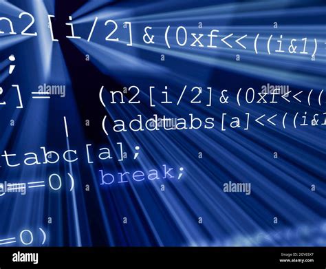 Colorful Digital Binary Data Digits And Streaming Binary Code