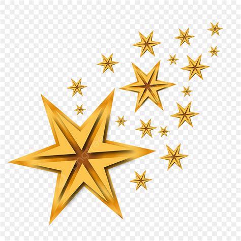 Estrelas De Natal Laranja Amarelo PNG Clipart De Estrelas De Natal