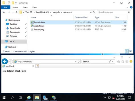 Hướng dẫn cài đặt và sử dụng IIS trên Windows Server 2019