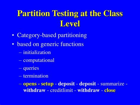 Ppt Software Specification Kxa233 Lecture 11 Oo Testing Ch 22 Powerpoint Presentation Id
