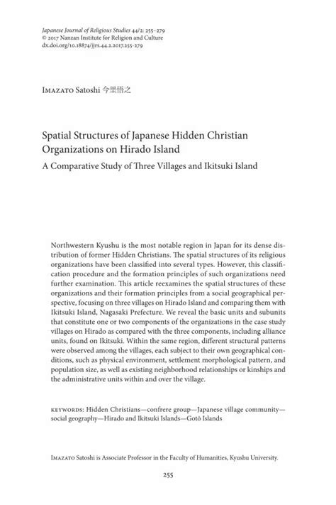 pdf spatial structures of japanese hidden christian dokumen tips