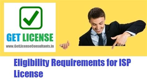 Eligibility Requirements For ISP License Get License Consultants
